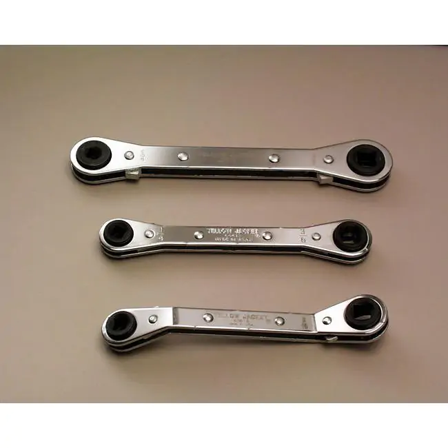 RITCHIE Ratcheting Service Valve Wrench 3 8 in. Square X 1 2 in. Square 1.5 Lbs 60615